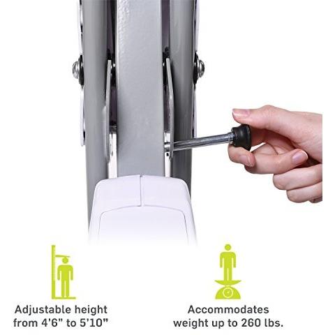 Ivation Magnetic Folding Exercise Fitness Cycle With Integrated Desk ...