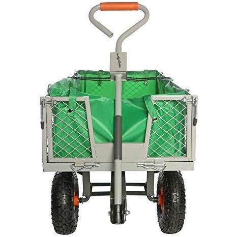 Garden Cart - Steel Mesh Convertible Flatbed Utility Wagon – Ivation ...