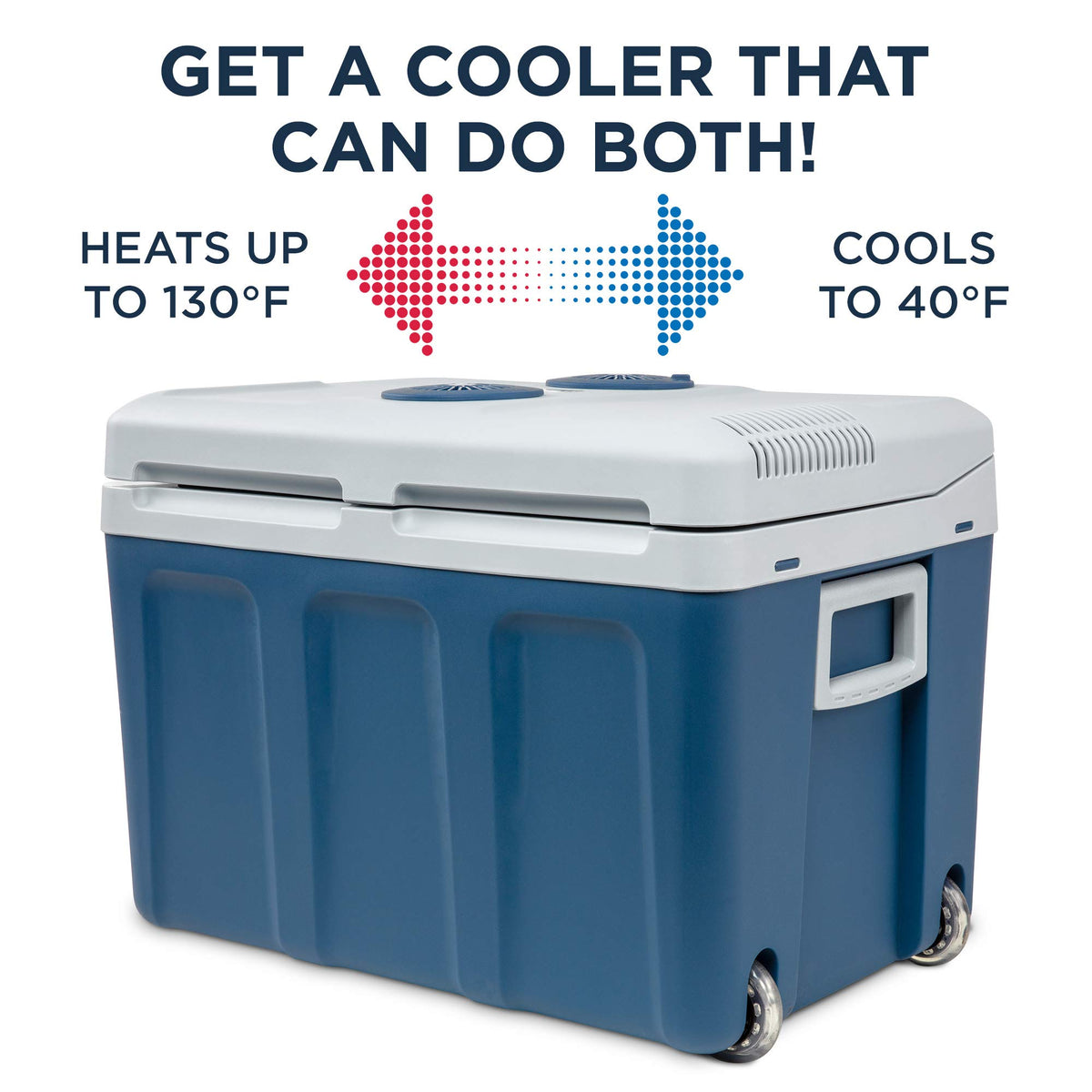 Ivation Electric Cooler & Warmer, 45 L Portable Thermoelectric 12 Volt ...