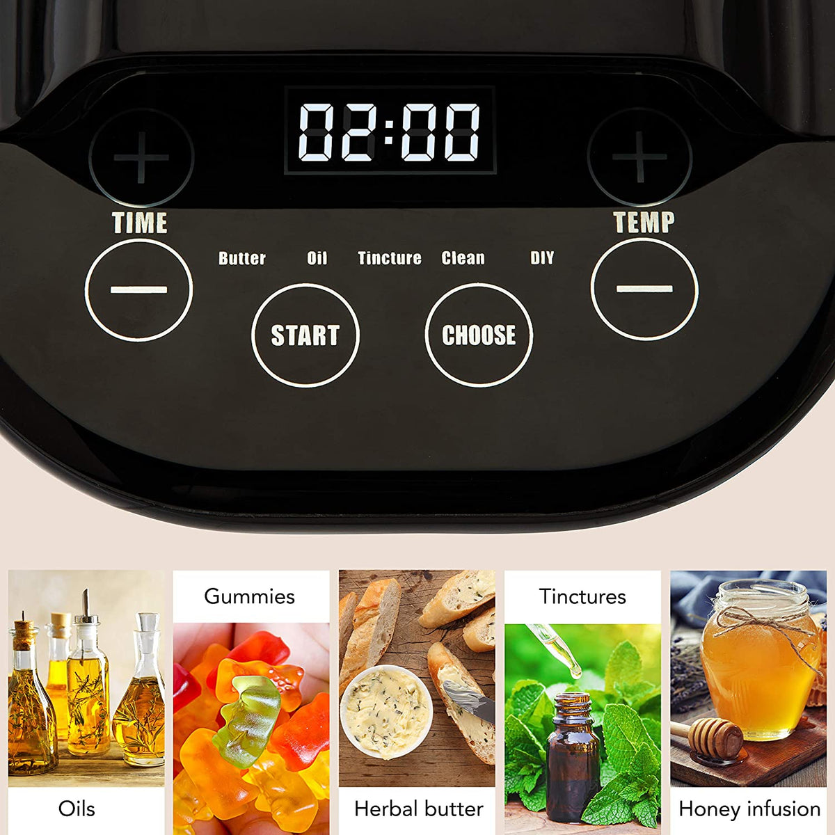Ivation Herbal Infusion Machine, Essential Oil Extractor Making Butter ...