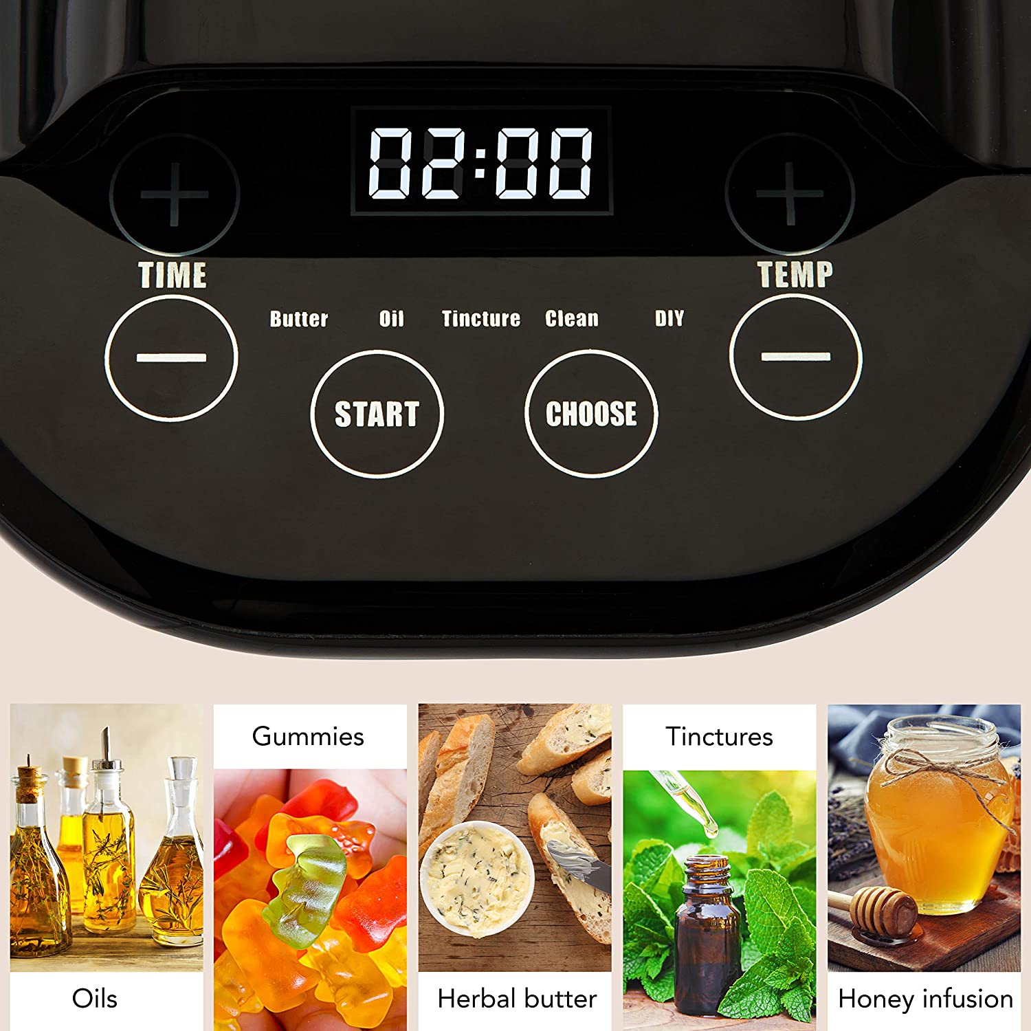 Ivation Herbal Infusion Machine, Essential Oil Extractor Making Butter ...